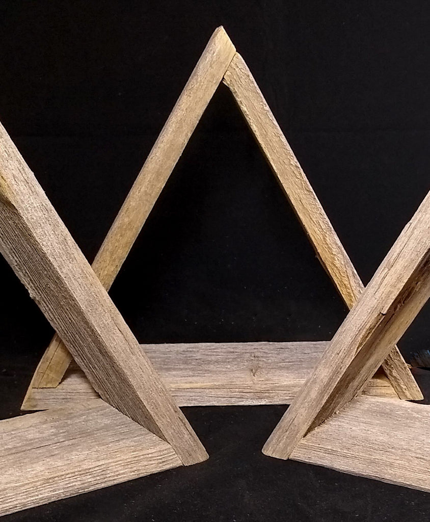 Triangle Shelves - 3 Pack made with Reclaimed Wood – Vinta Wood