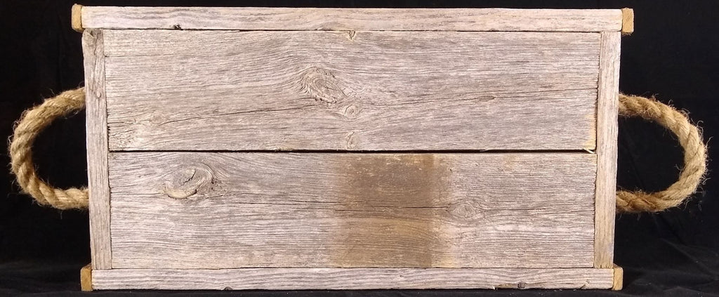 Tray - Rustic Wood Tray Made with Reclaimed Wood and Rope Handles ...